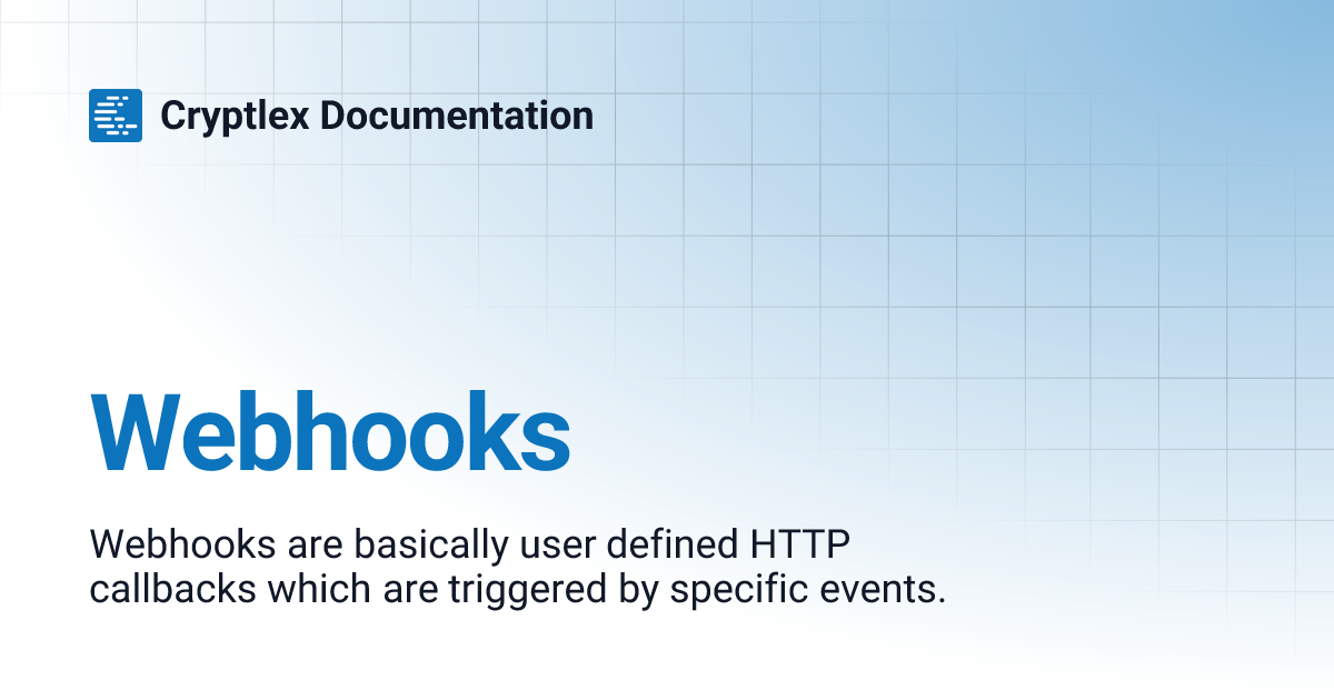 Webhooks | Cryptlex Documentation