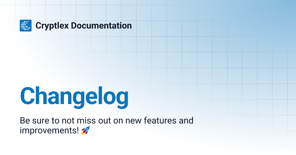 Changelog | Cryptlex Documentation