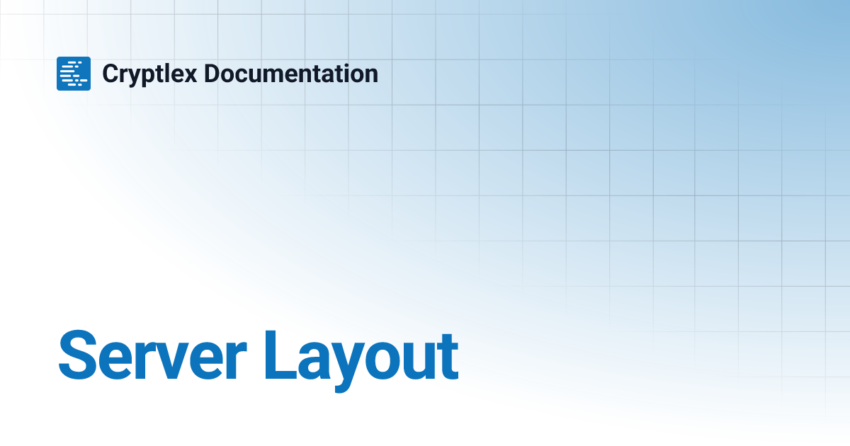 Server Layout | Cryptlex Documentation
